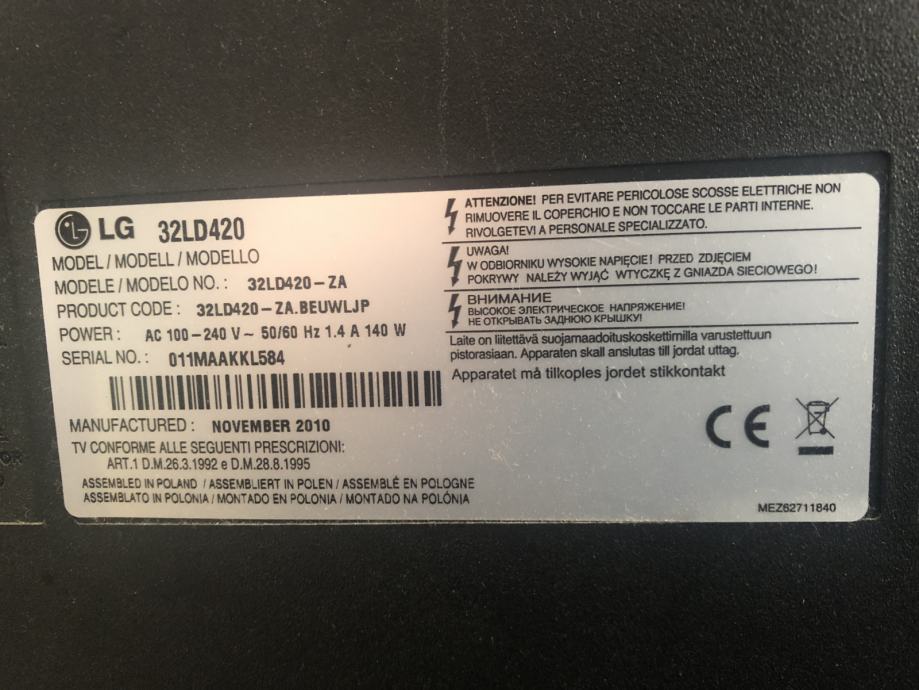 Televizor LG 32LD420