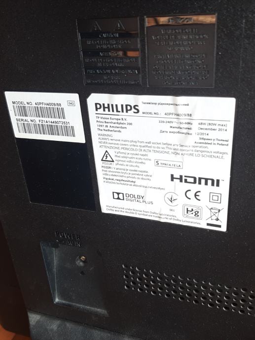 Tv Philips 2K 40