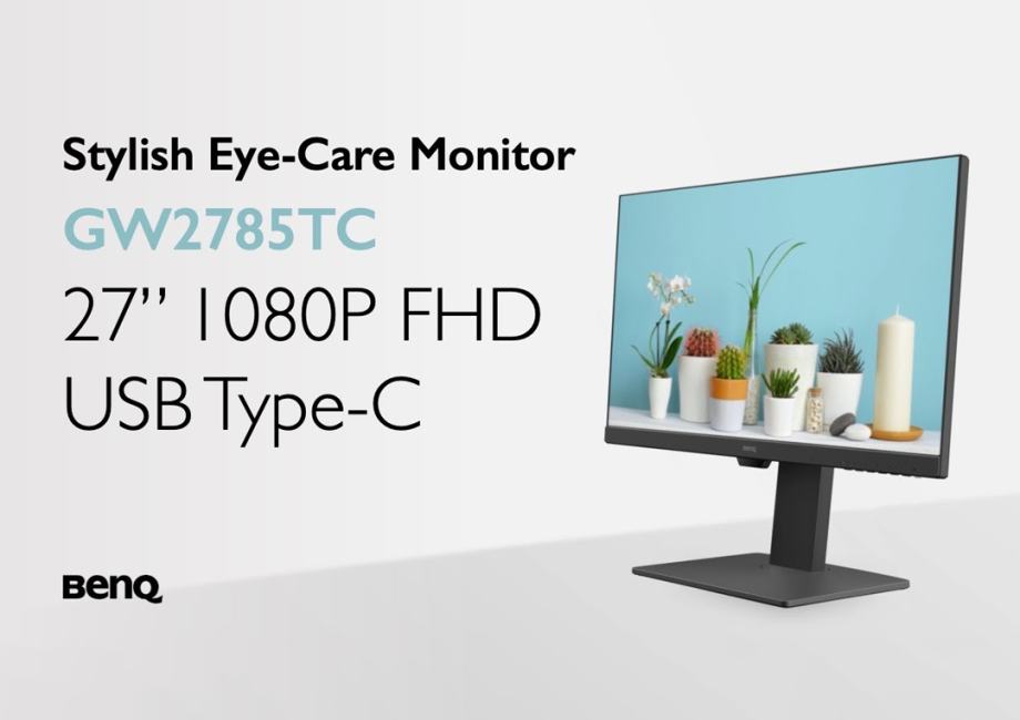 2x Monitor BenQ GW2785TC 27 1080p + stolni drzac za 2 monitora