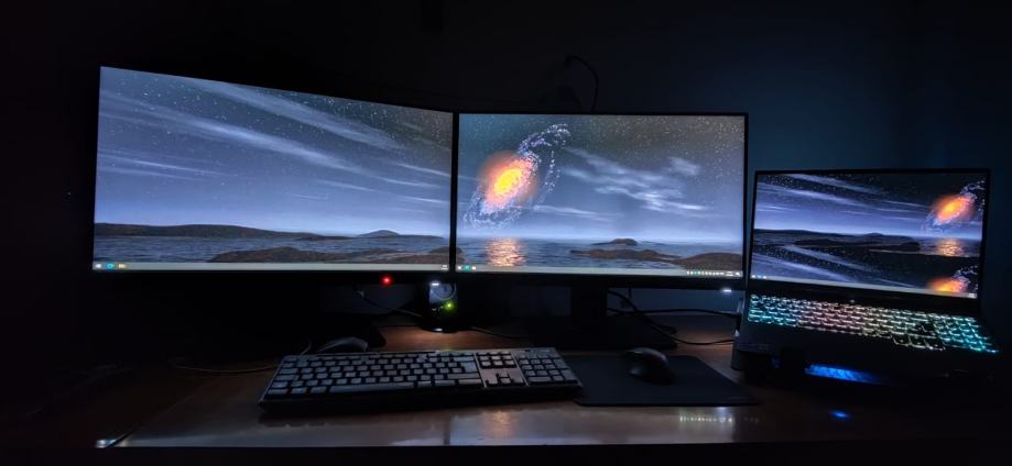 2x Monitor BenQ GW2785TC 27 1080p + stolni drzac za 2 monitora