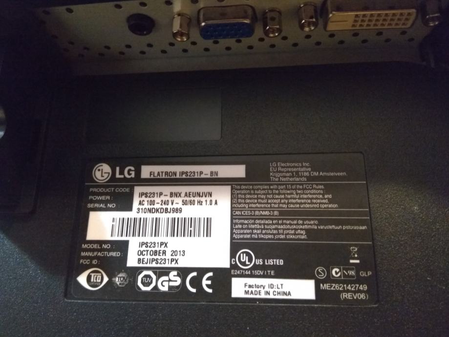 LED monitor LG FLATRON IPS231P Full HD 1080p (Sisak) 500kn