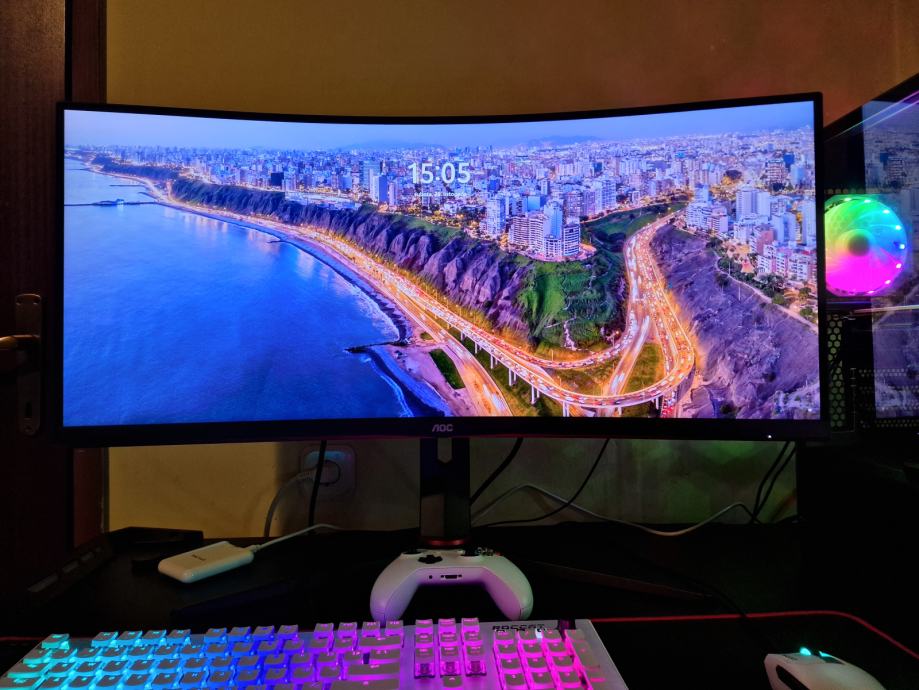 Monitor AOC CU34G2X, 34, VA, 3440x1440px, 1ms, 144 Hz, 21:9, FreeSync