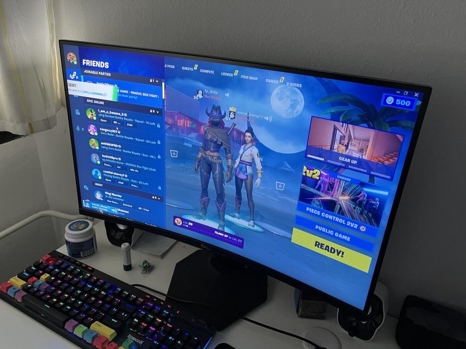 Monitor Dell S2721HGF 144hz, zakrivljen, bez mana, kao nov, garancija!