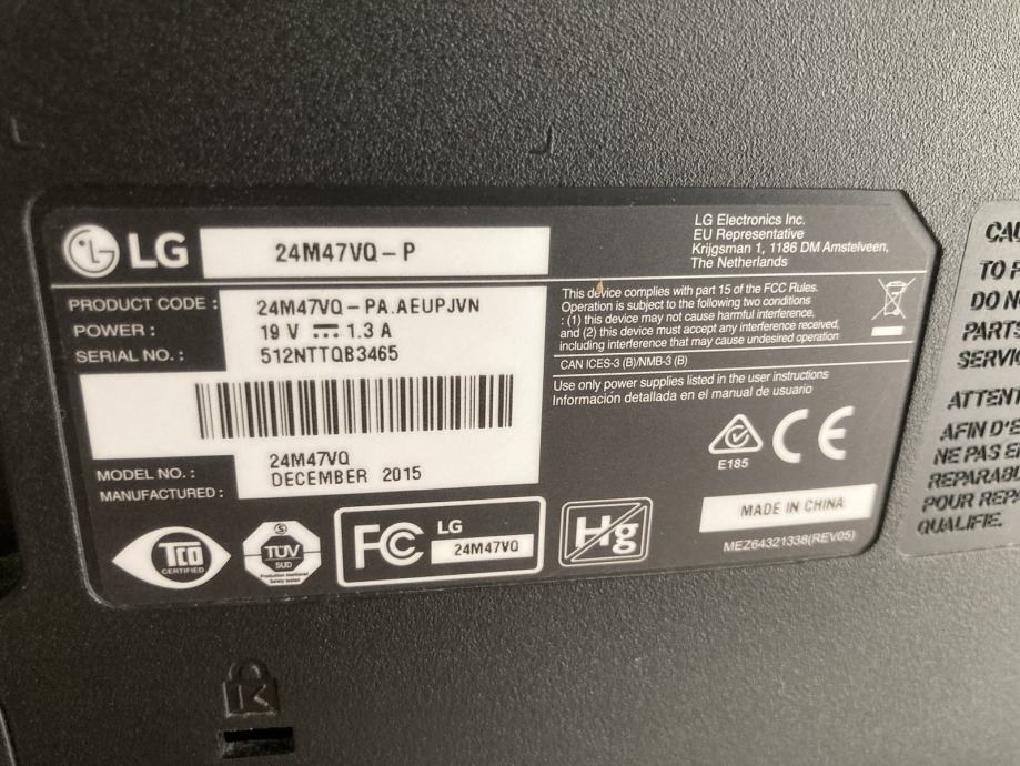 ** Monitor LG 24M47VQ 24 FHD 1080p LED-lit ** - HITNO! PRILIKA!
