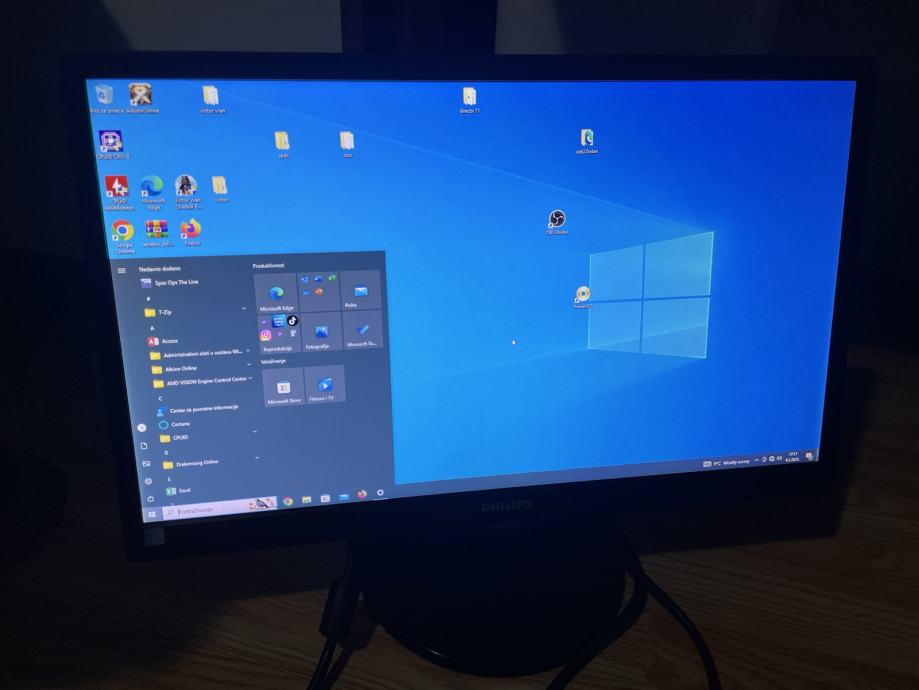 Philips 223V led full hd monitor, ispravan #POVOLJNO#