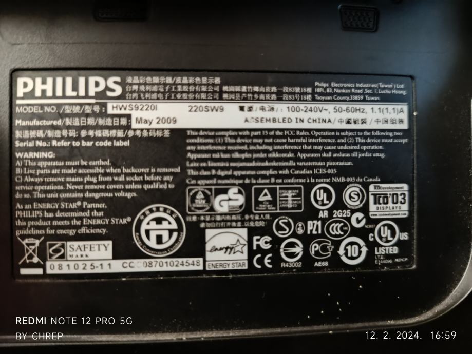 Philips Brilliance 220SW