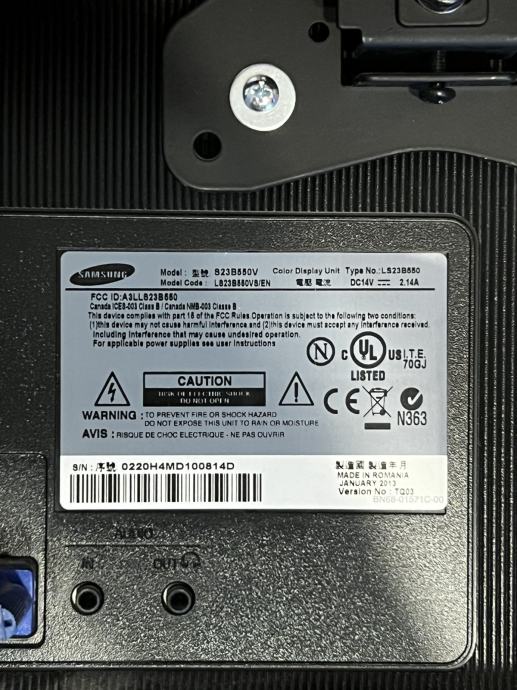 Samsung 23 syncmaster S23B550V monitor Full HD 1080p