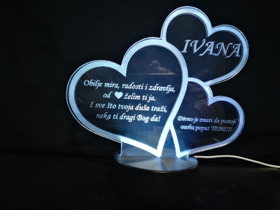 LED LAMPE - NATPIS PO ZELJI!