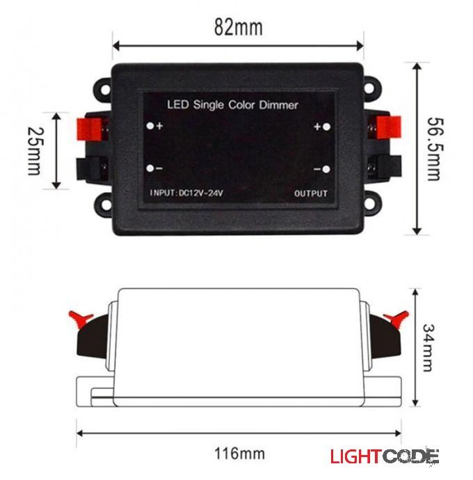 Dimmer za LED trake 12-24V