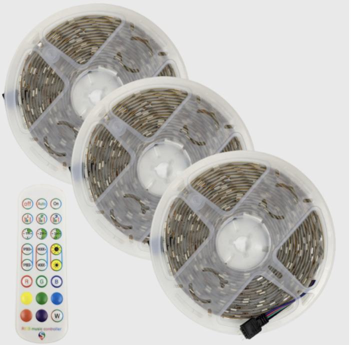 LED RGB TRAKA SET 15M 3x5M 5050 SA DALJINSKIM