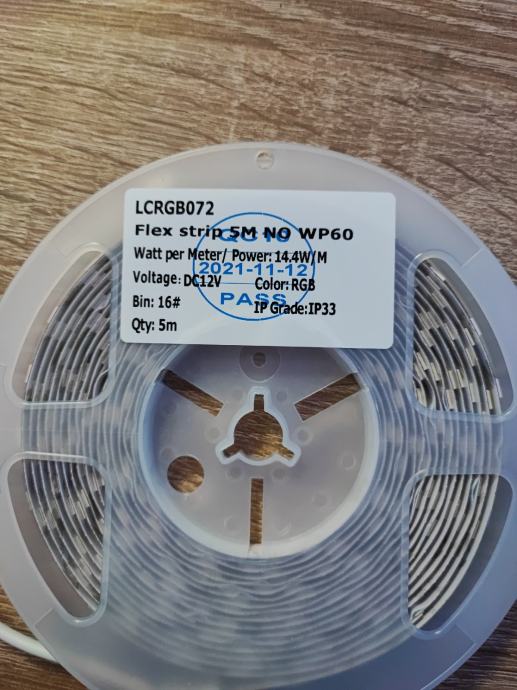 PROFI LED RGB Traka 12v 60-led/m 14.4w/m IP33