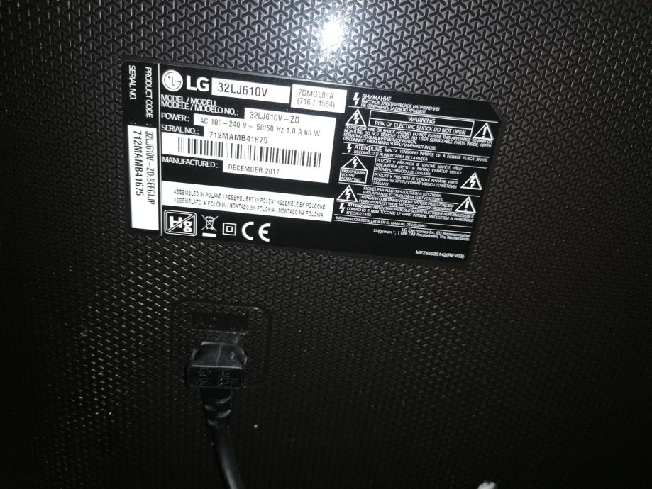 LG 32LJ610V webOS 3.5 SMART LED Televizor