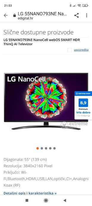 LG nano cell 55ultra HD 4K