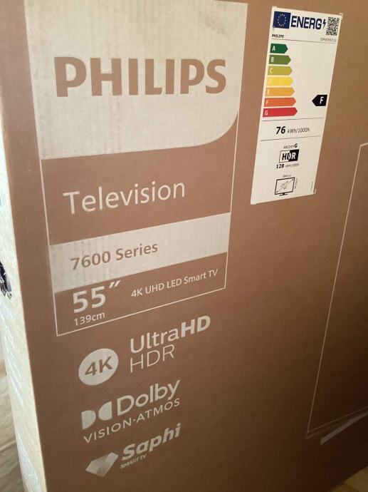 Philips TV - 4K UHD LED SMART 55 PUS 7657/12