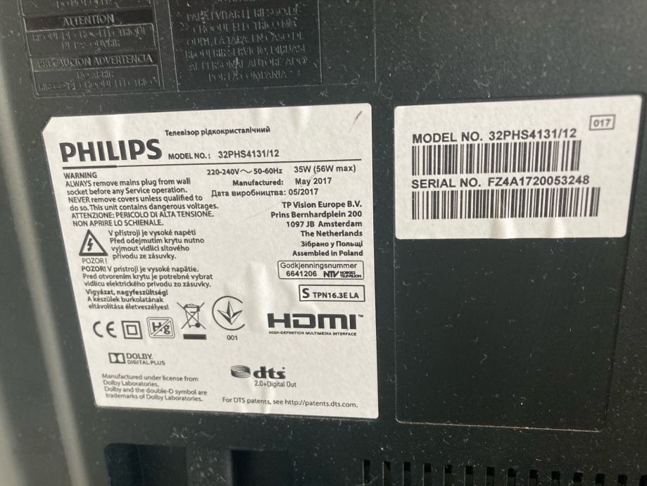 Philips TV LED HD 32”