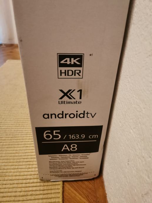NOVO!!!_Sony KD-65A8 televizor, 65(165 cm), OLED, Ultra HD 4K