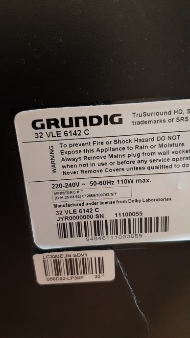 TV Grundig 32 VLE 6142 C