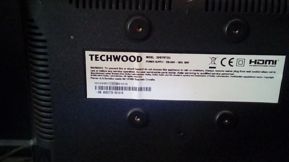 TV LED TECHWOOD 32HDTWT2S2