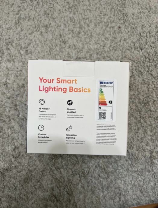 Nanoleaf Essentials A60 / E27 Apple Homekit Thread Smart Bulbs 3 Pack