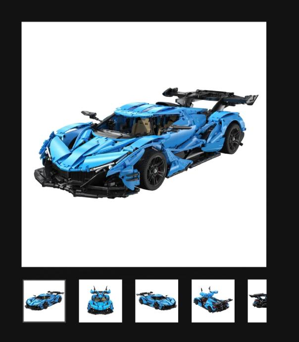 Cada Lego Technic Supercar auto V12 engine