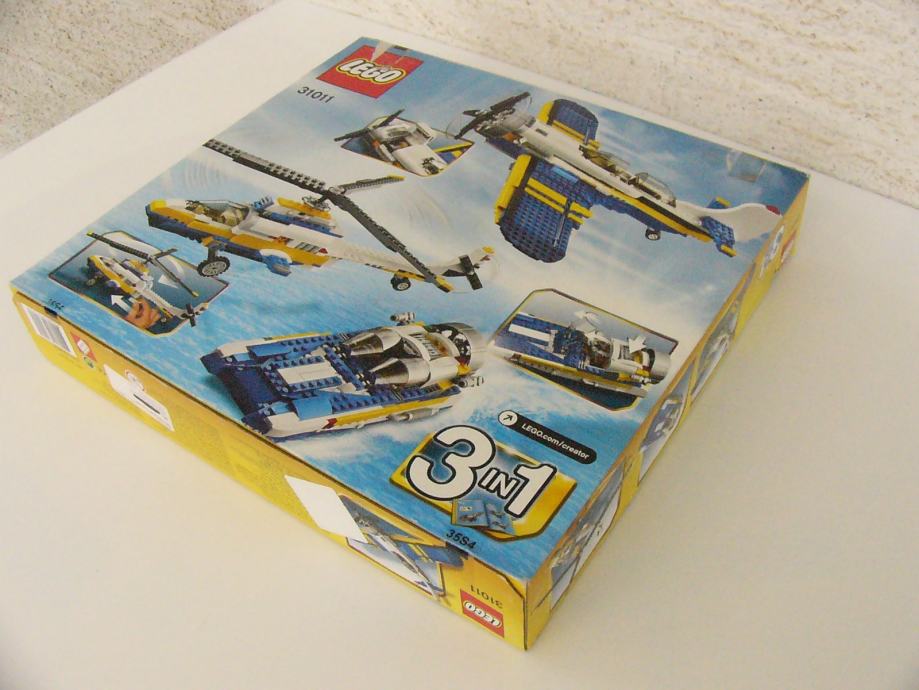Lego 31011 creator 3 u 1 / avion , helikopter i gliser