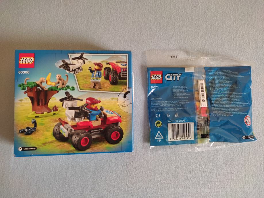 (NOVO) Lego 60300 Wildlife Rescue ATV i 30570 Hovercraft