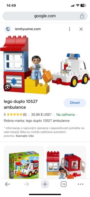 Lego Duplo hitna pomoć (br. 10527)