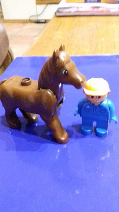 Lego duplo konj smeđi