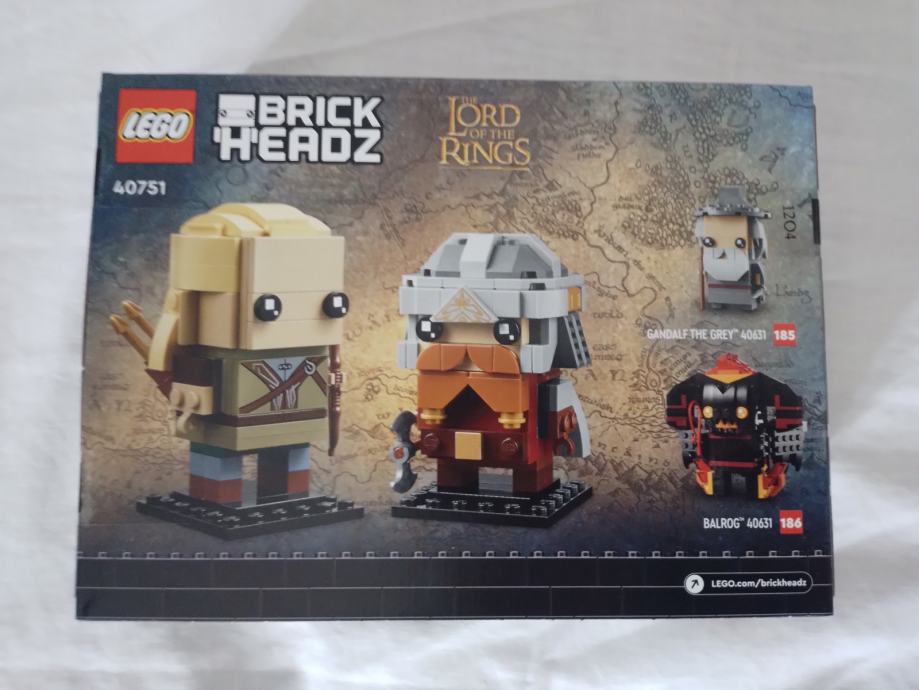 Lego Lord of the Rings BrickHeadz Legolas and Gimli 40751