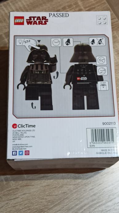 LEGO STAR WARS - Darth Vader - Sat budilica -NOVO