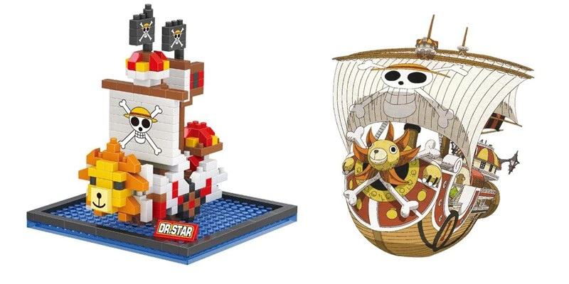 ONE PIECE brod LEGO stil mini figurice Thousand Sunny / Going Merry