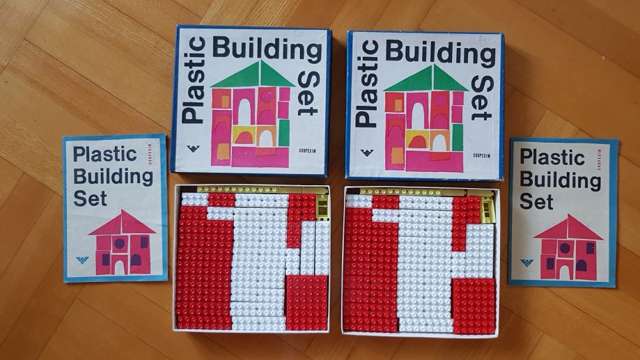 VINTAGE STARE KOCKE- PLASTIC BUILDING SET- PANDEM LEGU
