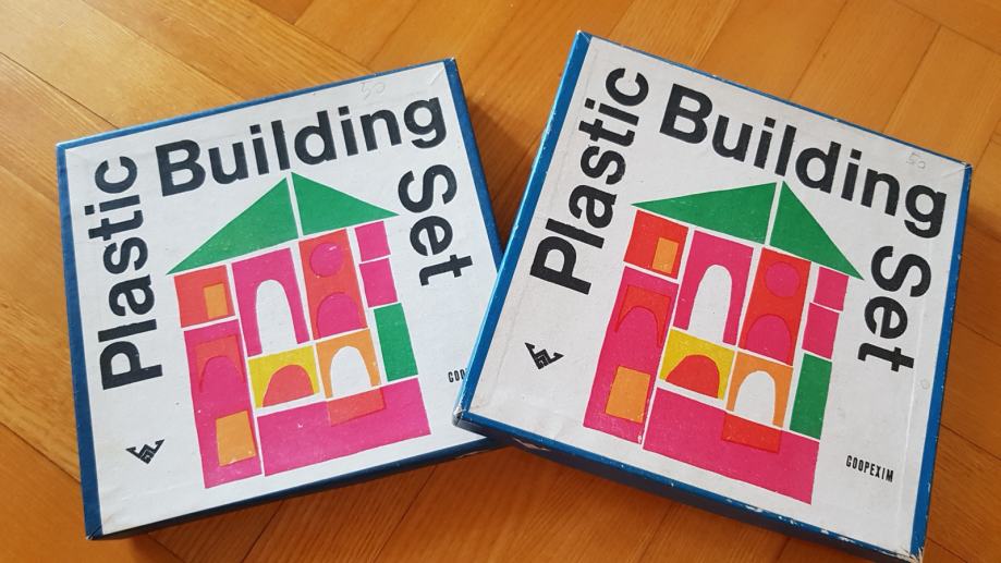 VINTAGE STARE KOCKE- PLASTIC BUILDING SET- PANDEM LEGU