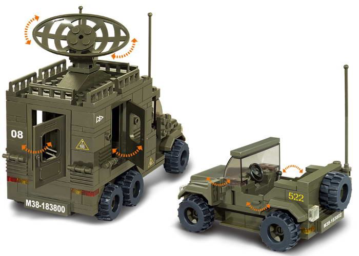 VOJNI SET TENK / RADARNO VOZILO / TERENAC - M38-B0308