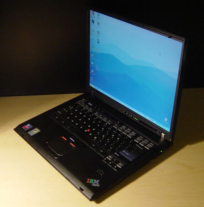 IMB Think pad T42, windows xp, intel pentium 1.7GHz, RAM 1,5GB