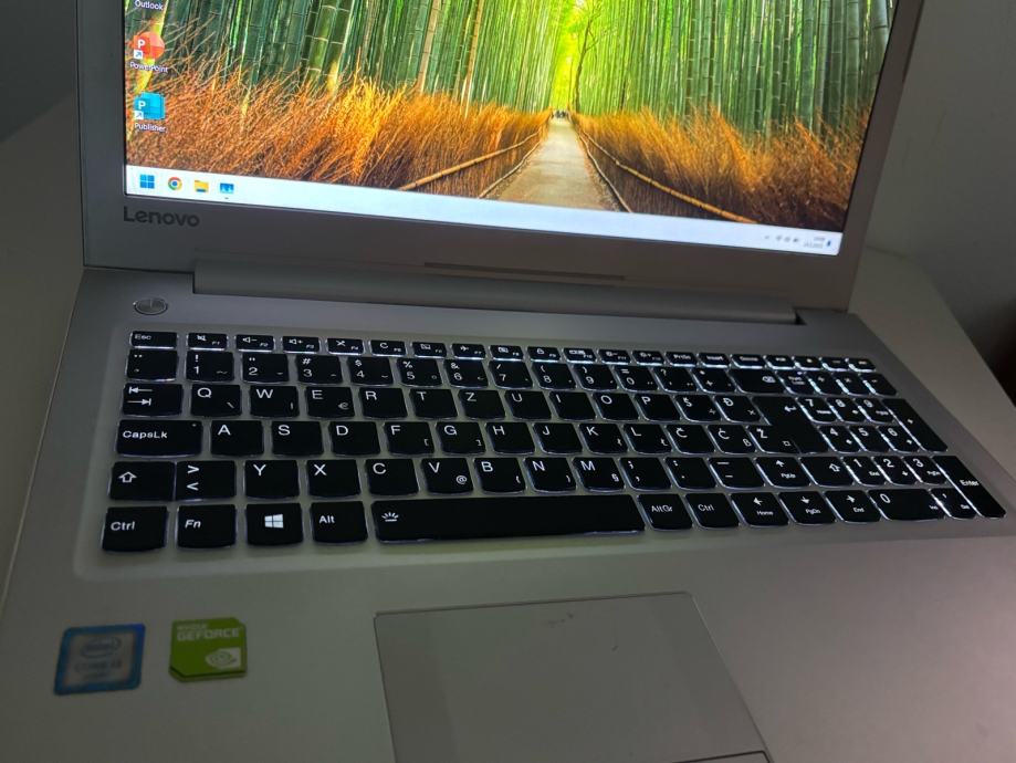 Lenovo laptop 510, 8GB, SSD, Windows 11, Office, light Gaming Nvidia