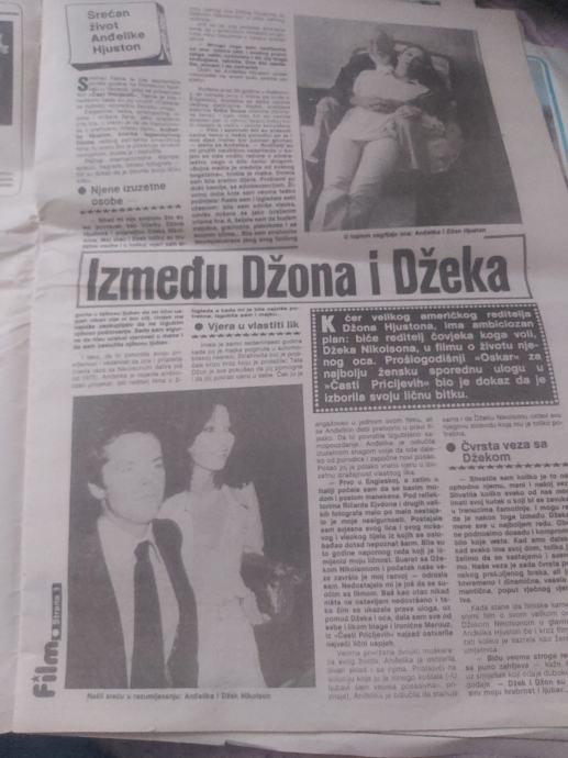FILM MAGAZIN BROJ 15 1986 GODINA STORY DZEK NIKOLSON RIJETKO