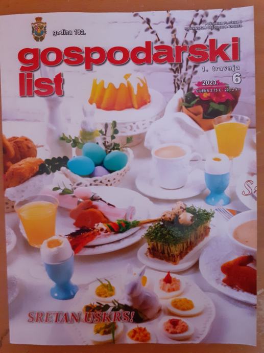 Gospodarski list 1.4.2023. 1 euro