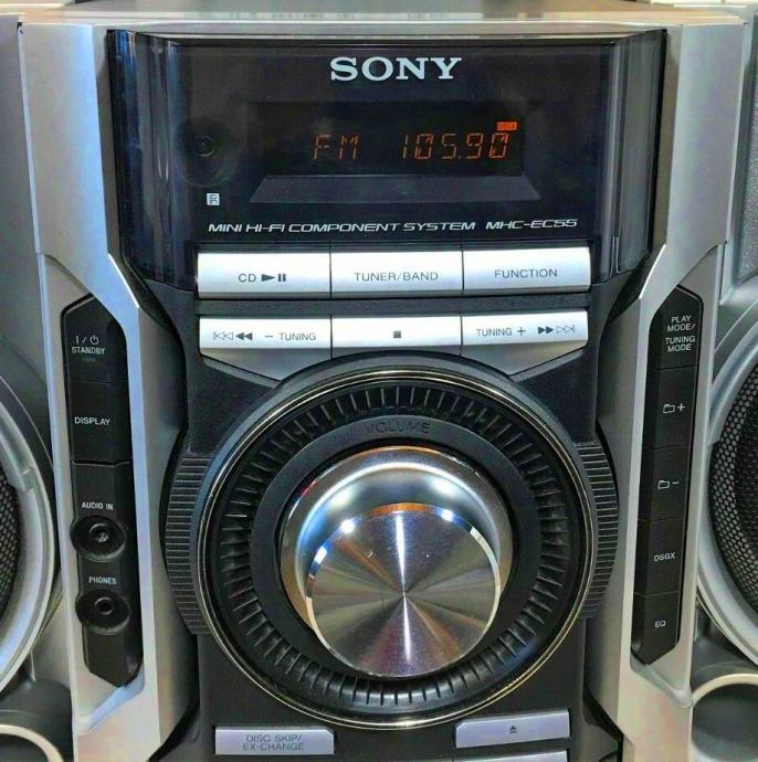 ISPRAVNA LINIJA SONY MHC-EC55 SA ZVUČNICIMA I DALJINSKIM