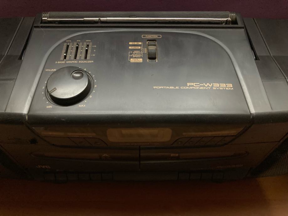 JVC PC-W333 Boombox Ghetto Blaster retro kazetofon