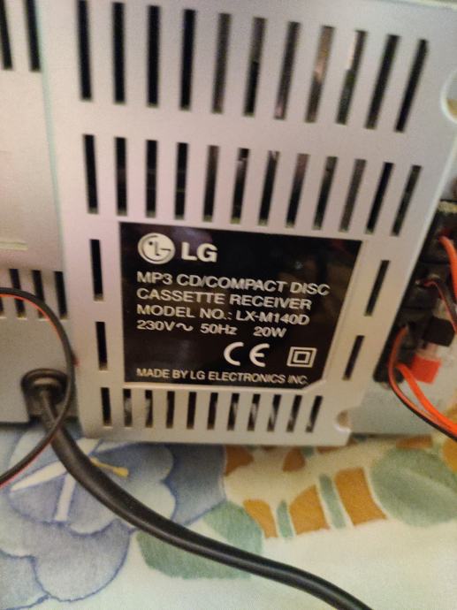 LG micro component system LX-M140 linija