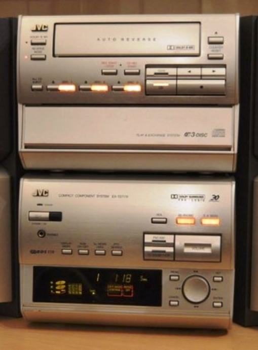 LINIJA JVC-EX-TD5 SA DALJINSKIM I ZVUČNICIMA + POKLON CD/DVD PLAYER