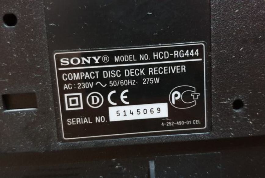 LINIJA SONY MHC-RG444S