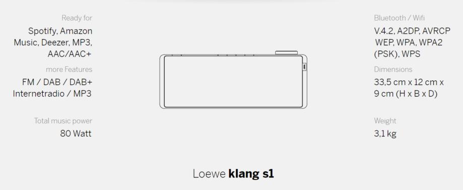 LOEWE klang s1 **Smart Radio**