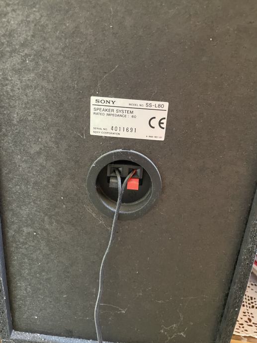 Sony SS-L80 zvučnici (bili uz liniju Sony RX-70)