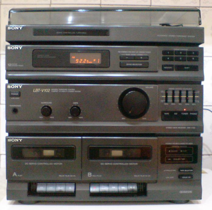 MUZIČKA LINIJA SONY LBT-V102 SA GRAMOFONOM I ZVUČNICIMA