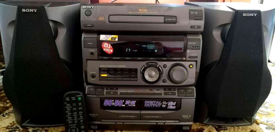 MUZIČKA LINIJA SONY RX50 SA DALJINSKIM I ZVUČNICIMA