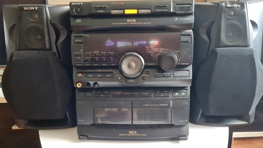 Muzička linija Sony RX70 sa zvučnicima - neispravna
