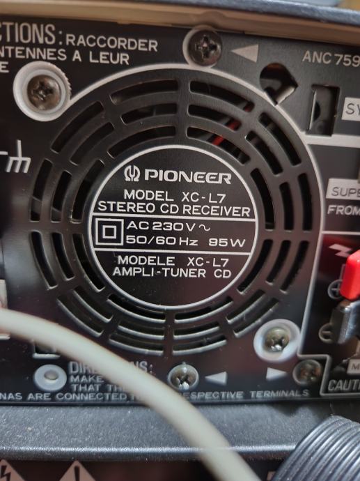 Pioneer Linija Stereo CD Receiver XC-L7, Cassette Deck CT-L7, Zvučnik