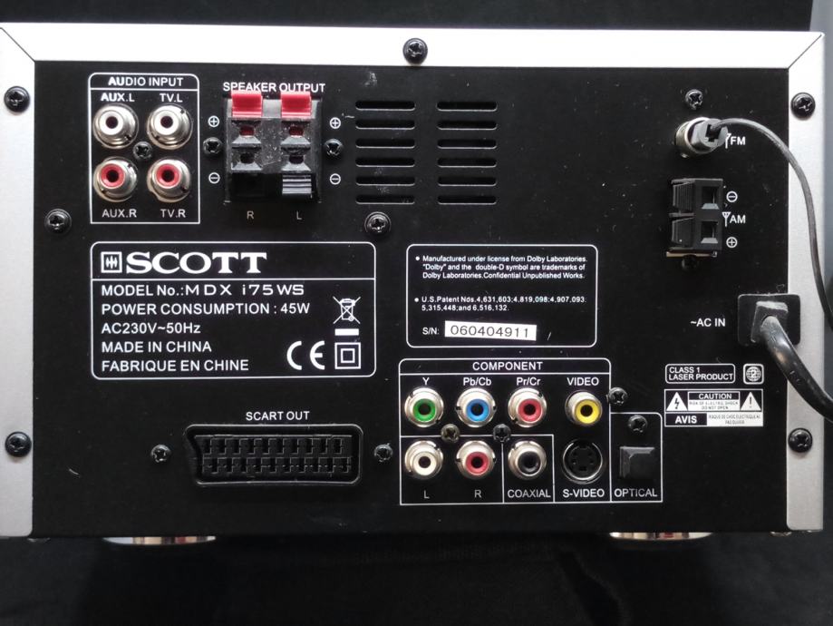 Pojačalo CD/DVD player SCOTT i75WS